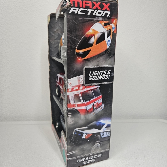 Sunny Days | Toys | Maxx Action Fire Rescue Vehicle Toy Set Police Car ...